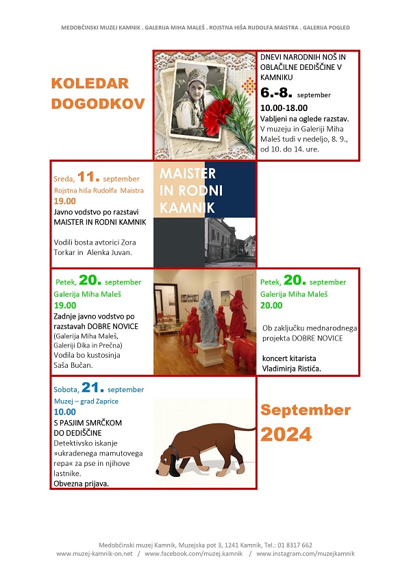 Calendar of events - September 2024 - MM:K